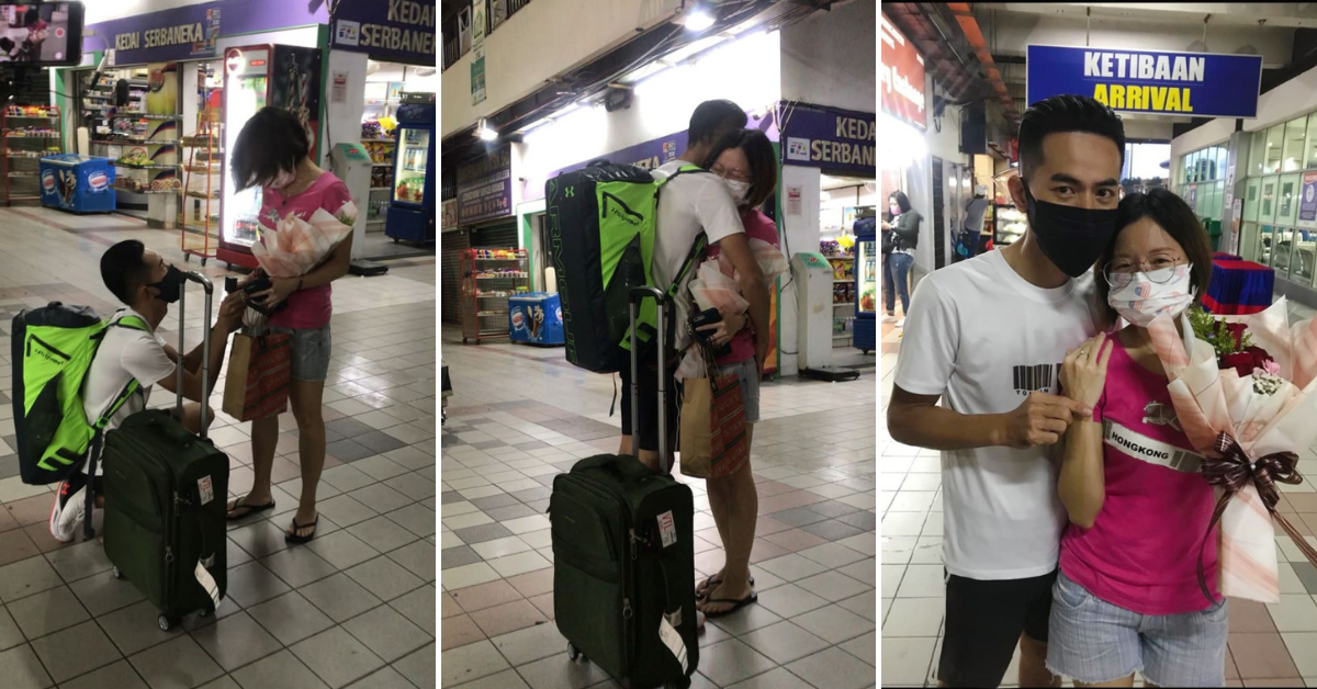 Separated for 655 days, M'sian man finally gets to propose to his ...