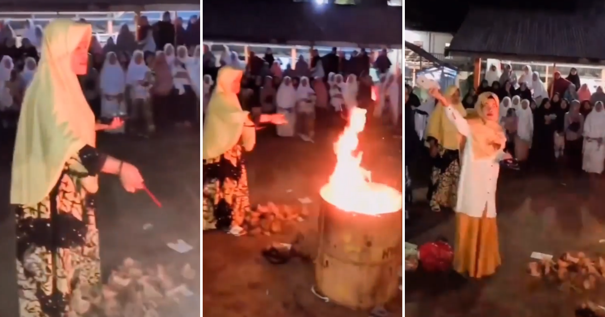 Video of schoolteacher burning smartphones confiscated from students ...