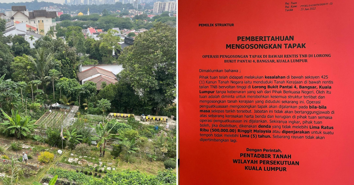 Community Garden Kebun Kebun Bangsar Slapped With Eviction Notice Despite Receiving Praise From