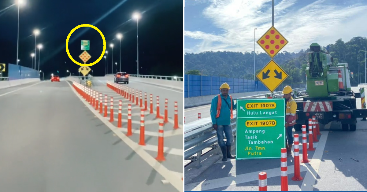 Mini road sign at SUKE Highway removed following criticism, will be ...