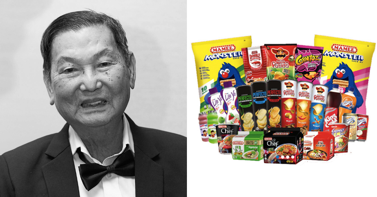 Founder of iconic M'sian noodle snack MAMEE, Datuk Pang Chin Hin ...